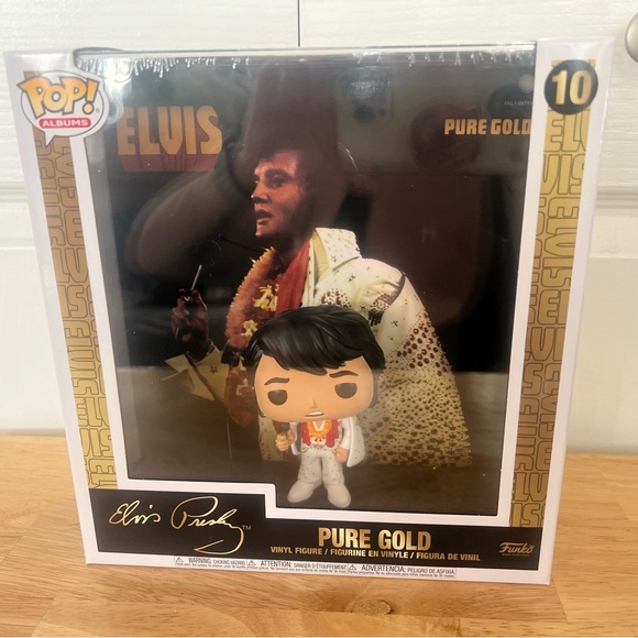 Other | Funko Pop 1 Album Cover In Case Elvis Presley Pure Gold New ...